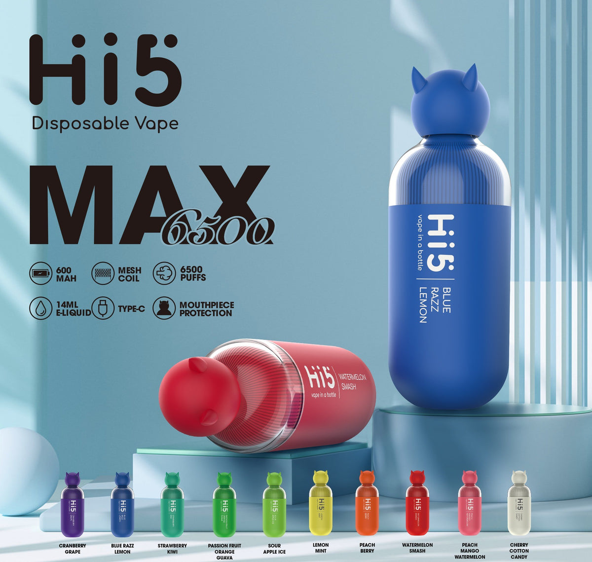 Hi5 - Max Disposable Vape (6500 Puffs) | Dubai Same Day Delivery | Abu ...