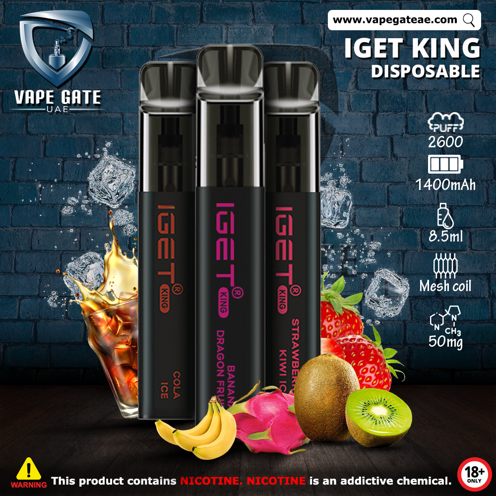 IGET KING Disposable Vape Pod Dubai |Disposable vape Delivery Abudhabi