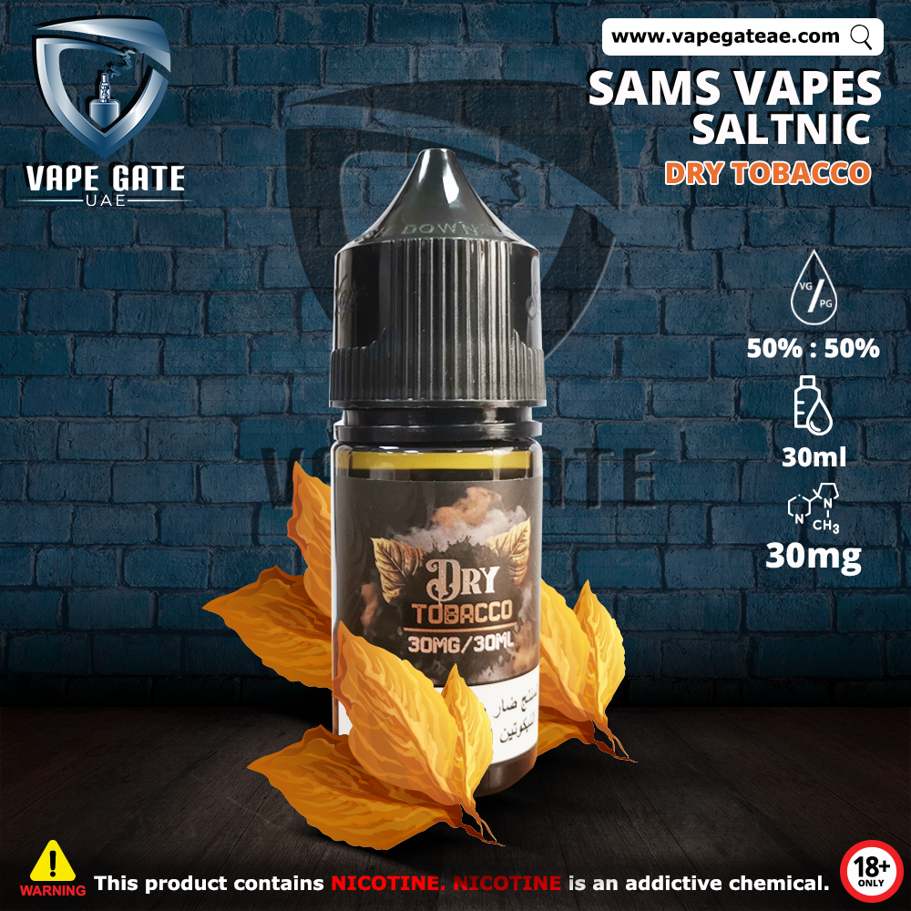 Dry Tobacco Saltnic By Sams Vape | Best shop vape in Dubai | vape UAE