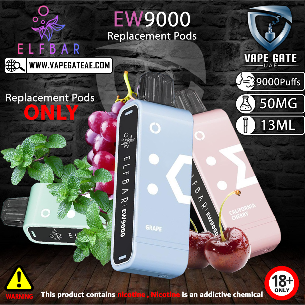 ELF Bar EW9000 Puffs Replacement Pods | Same Day Delivery Abu Dhabi & Dubai