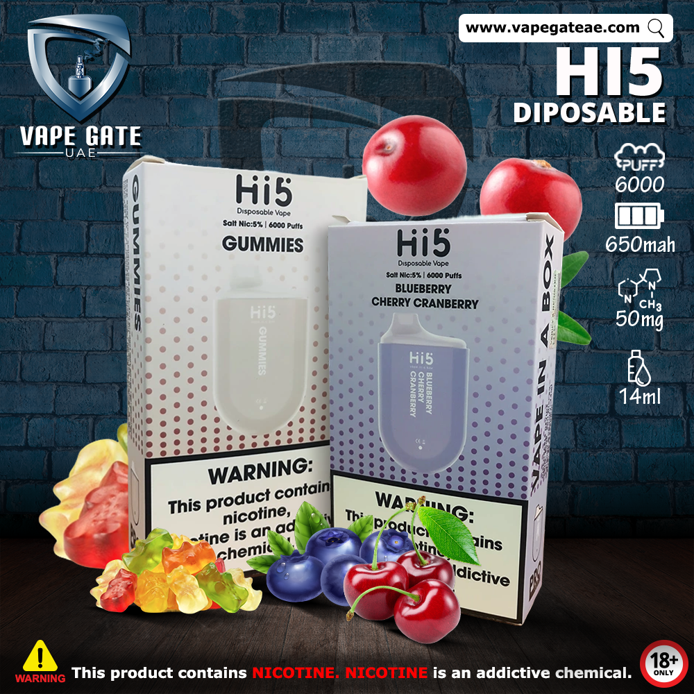 HI5 Pro 6000 Disposable Vape Dubai | Best Vape Dubai |Vape In Abudhabi