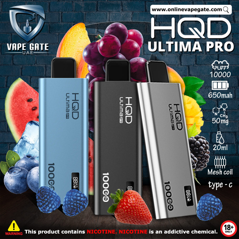 HQD Ultima Pro Disposables Vape | Same Day Delivery Abu Dhabi & Dubai