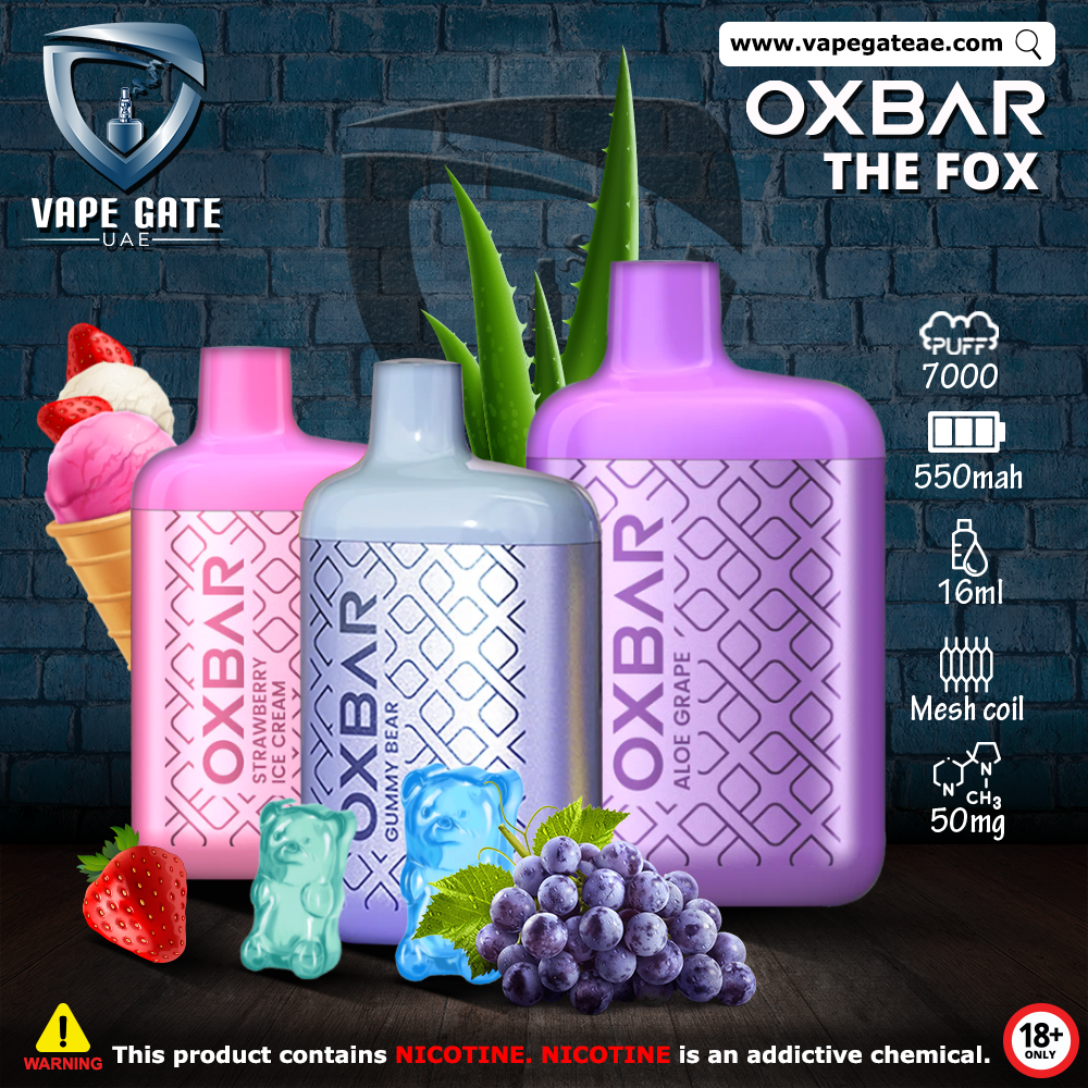 OXVA OXBAR THE FOX DISPOSABLE VAPE (7000 PUFFS) | Dubai | Abu Dhabi ...