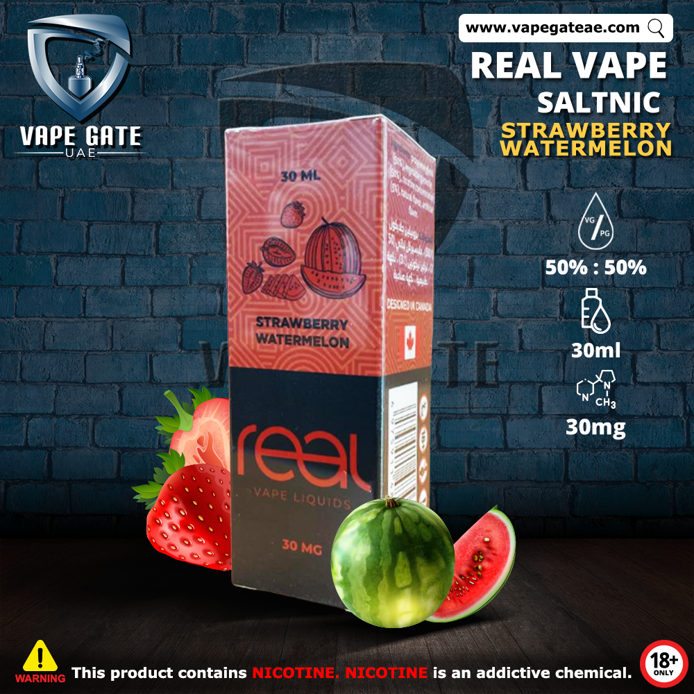 STRAWBERRY WATERMELON REAL VAPE SALTNIC Dubai | Vape Shop Abu Dhabi UAE