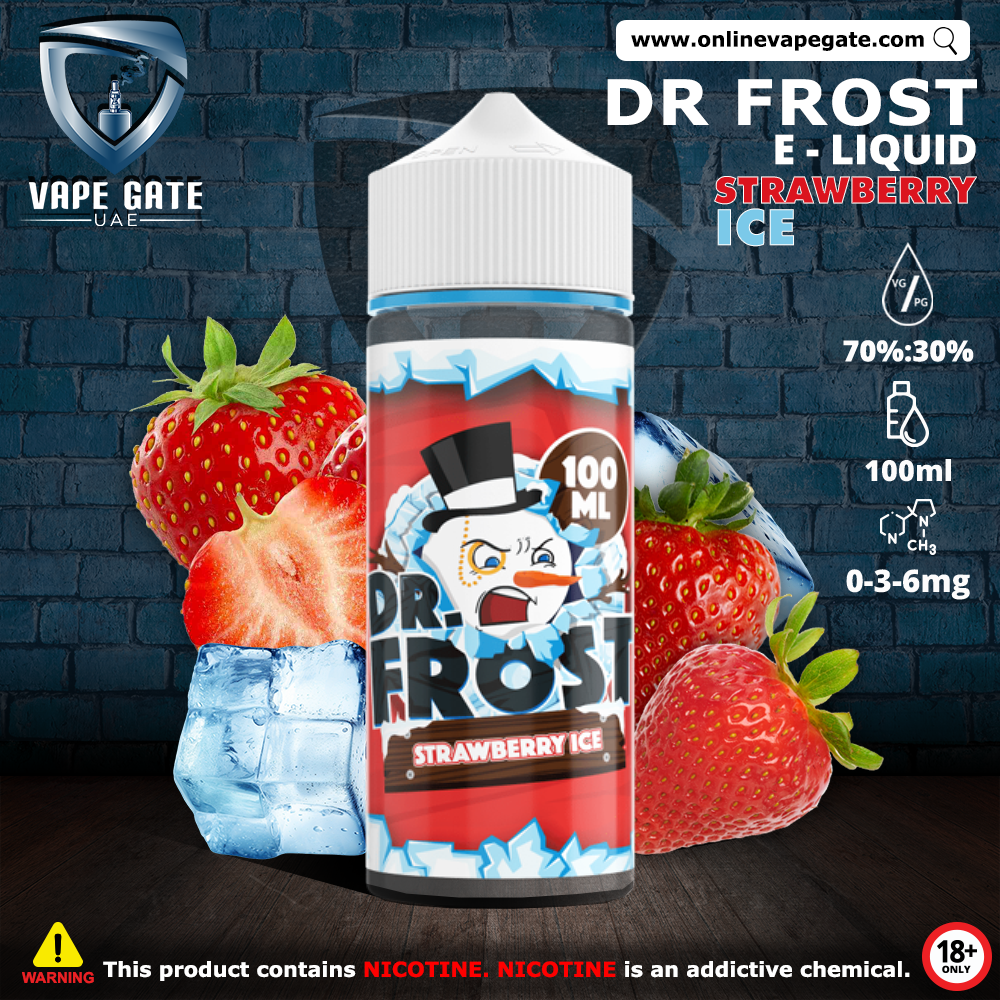 Strawberry Ice 60ml Eliquid by Dr Frost ABu Dhabi Dubai | Vape Gate UAE