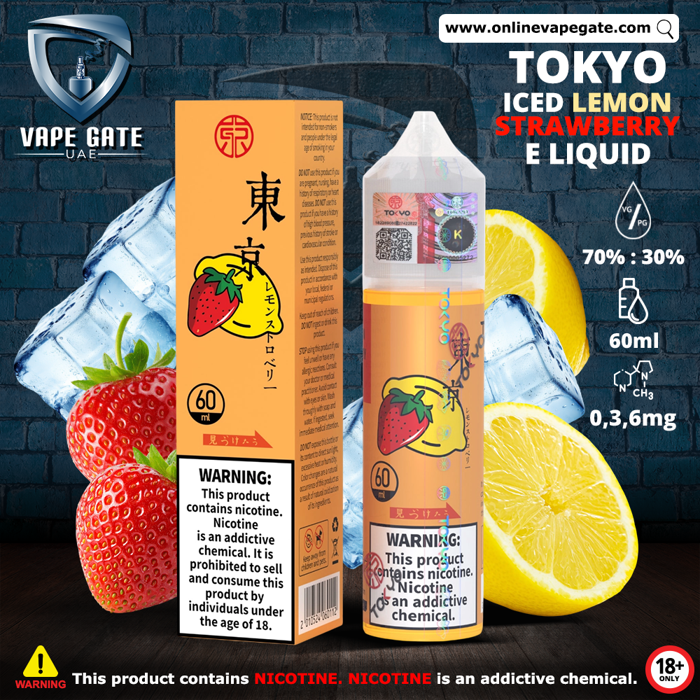 Tokyo Iced Strawberry Lemon E Liquid Dubai | Vape Riyadh KSA | Abu ...