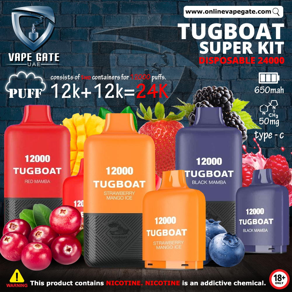 Tugboat 24000 Puffs Disposable Vape | Tugboat Vape Price in UAE ...