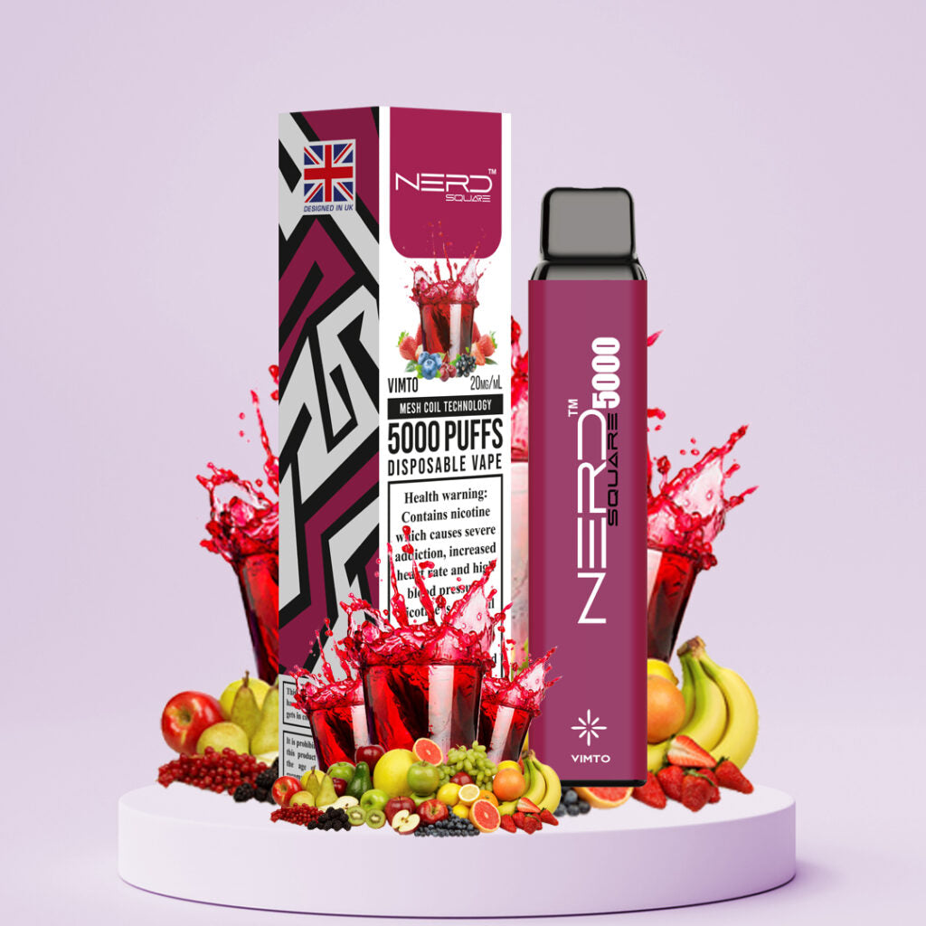 Nerd Square 5000 Puffs - Disposable | Dubai Same Day Delivery | Abu Dhabi