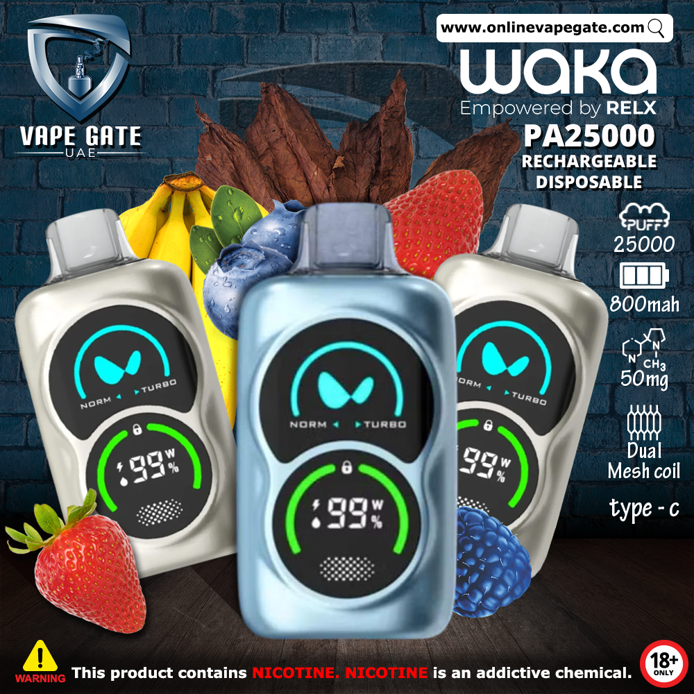 Waka PA25000 Rechargeable Disposable Vapes (25,000 Puffs) | Best Vape ...