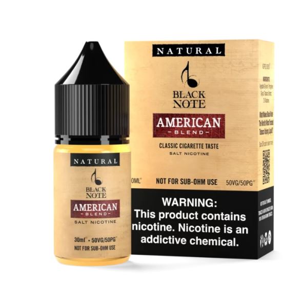Black Note American Blend Saltnic 30ml | Same Day Delivery Abu Dhabi ...