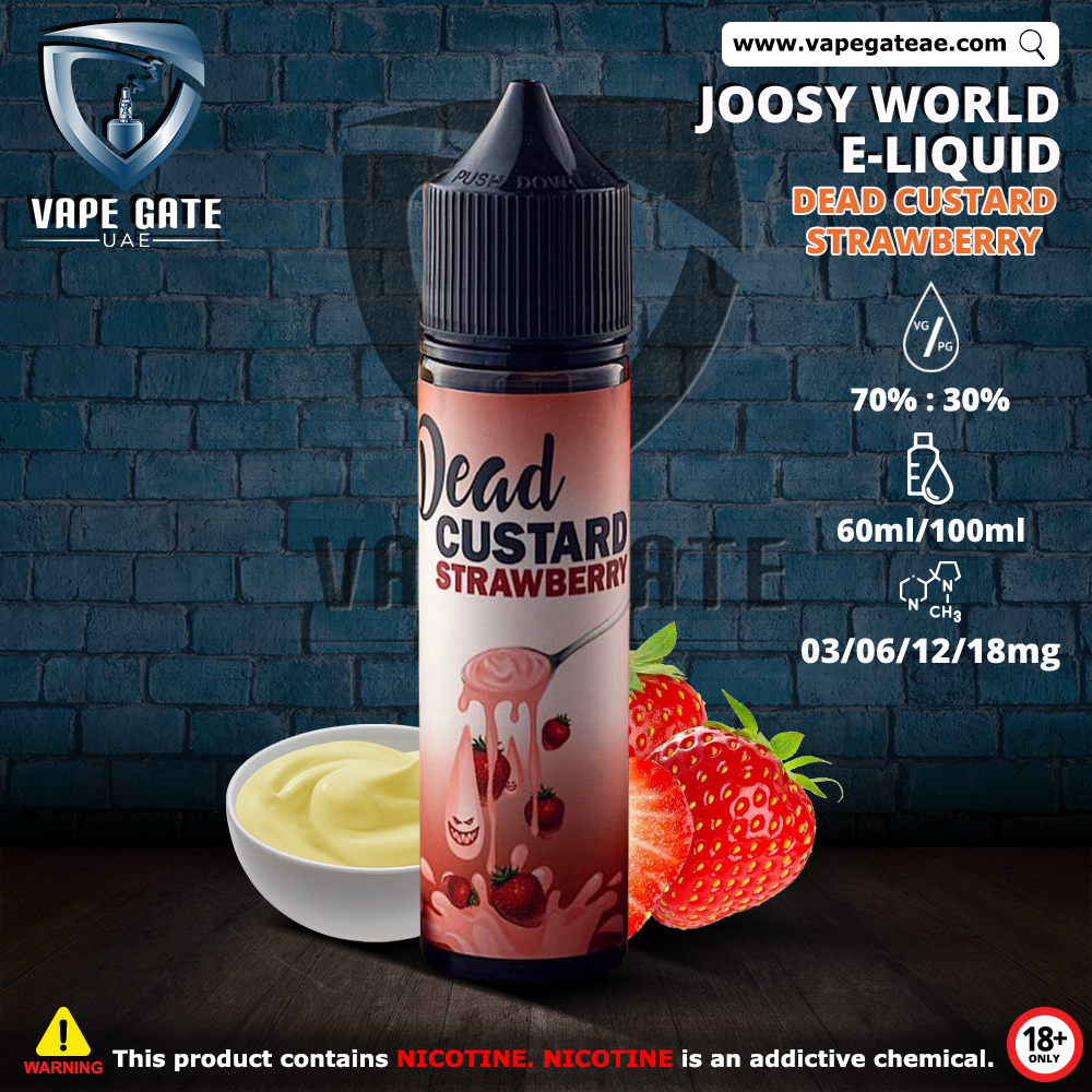 Dead Custard strawberry 60ml E Liquid by Joosy World | vape Delivery