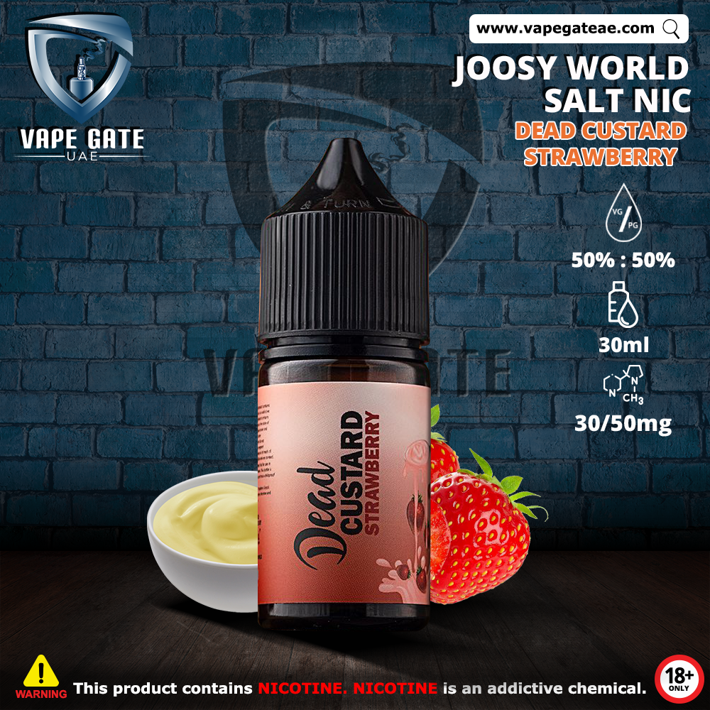 Dead Custard strawberry 30ml Saltnic by Joosy World | E-liquid in Dubai