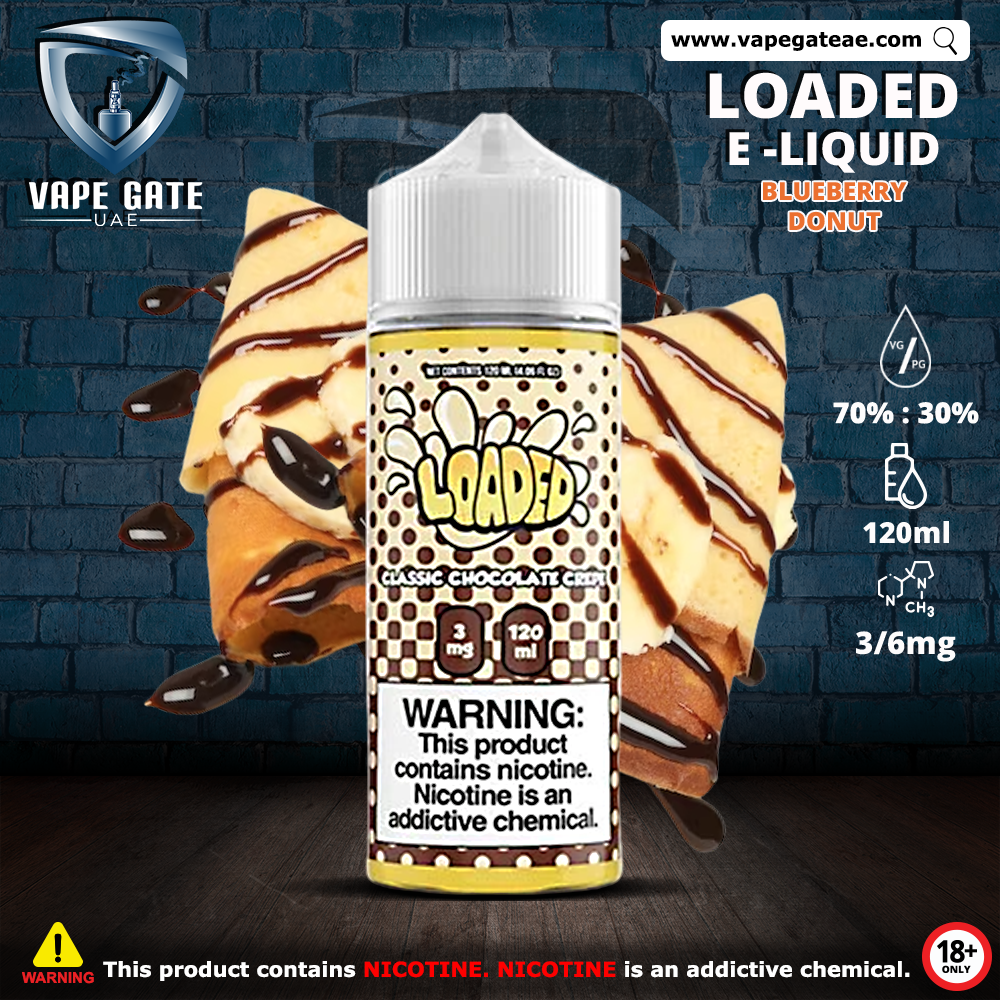 Classic Chocolate Crepe - Loaded 120ml | Same day delivery Dubai VAPE ...