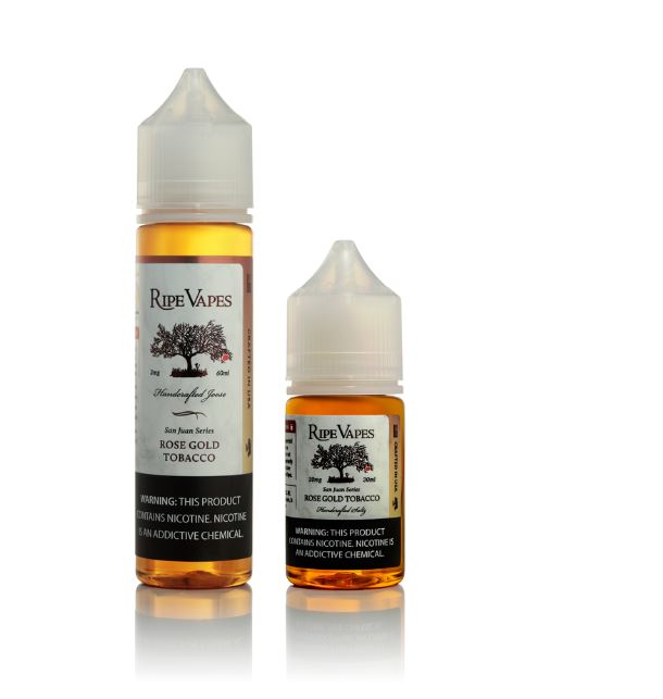 Rose Gold Tobacco - 60ml E liquid by Ripe Vape | Same Day Delivery Abu ...