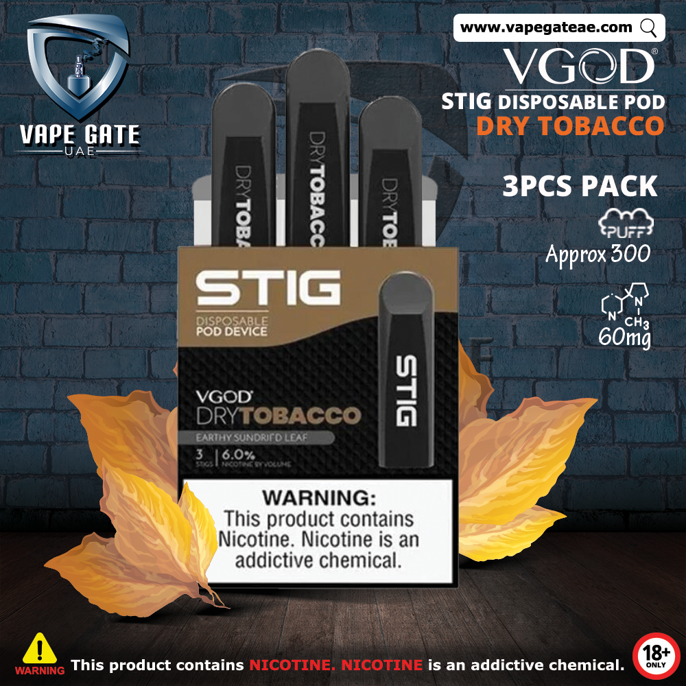 STIG Dry Tobacco Disposable - Buy STIG Abu Dhabi,Dubai,UAE | Vape Gate UAE
