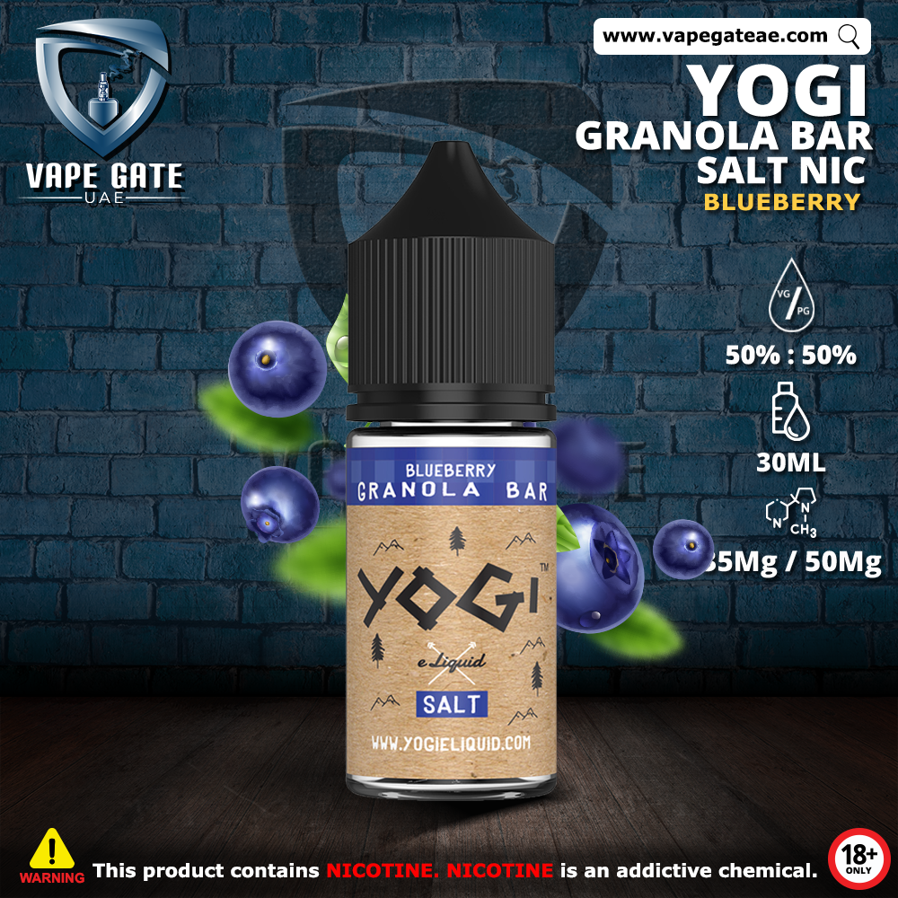 Yogi Granola Bar Blueberry 30ml Saltnic | Best vape shop in Dubai UAE
