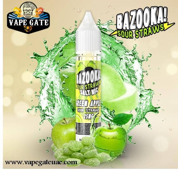 Green Apple 30ml Saltnic by Bazooka | Dubai & Abu Dhabi | Vape Gate UAE