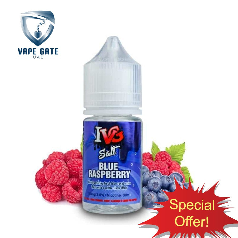 Blue Raspberry 30ml Saltnic by IVG | Abu Dhabi & Dubai | Vape Gate UAE