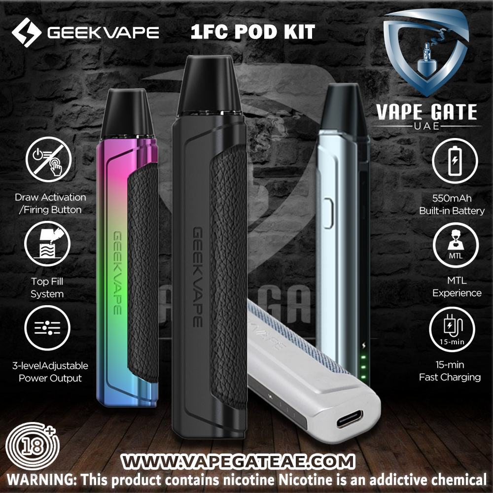GEEKVAPE 1FC POD SYSTEM KIT 550MAH ABU DHABI | Vape Gate UAE