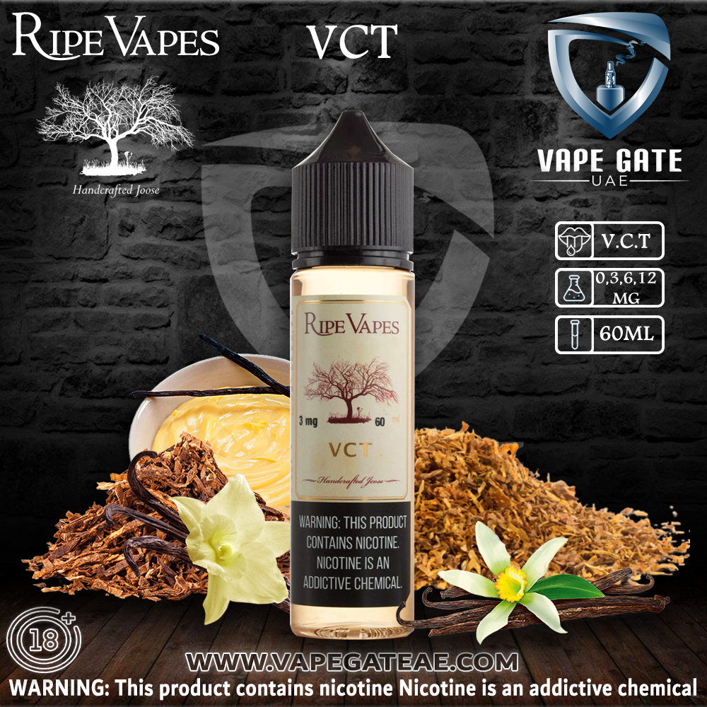 VCT (Vanilla-Custard-Tobacco) - Ripe Vape 60ml | Dubai Same Day ...