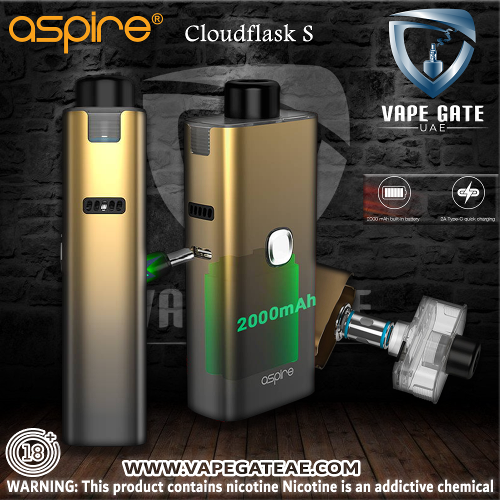 Aspire Cloudflask S Kit | UAE & KSA | Best Vape Shop In UAE