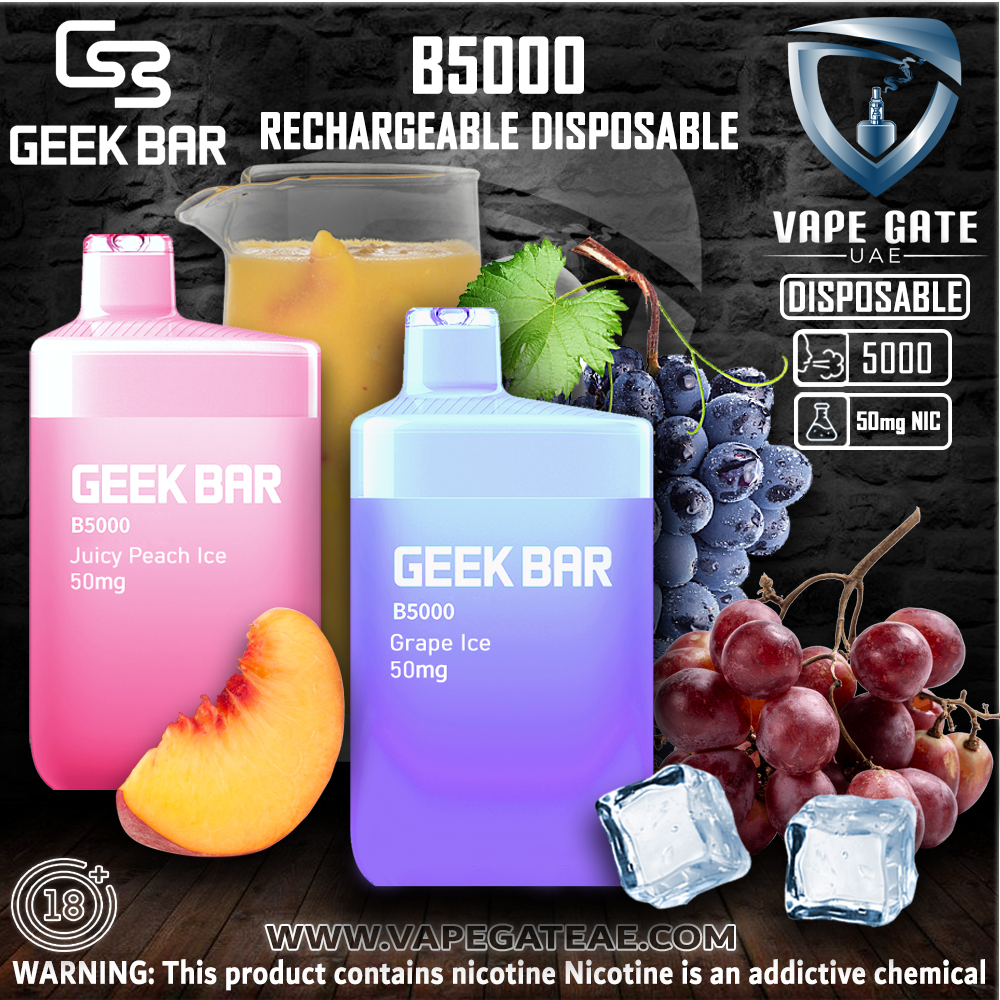 Geek Bar B5000 Rechargeable Disposable | Dubai | Abu Dhabi | Same Day ...