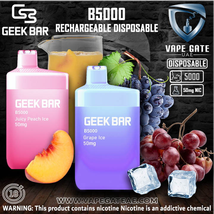Geek Bar B5000 Rechargeable Disposable | Dubai | Abu Dhabi | Same Day ...