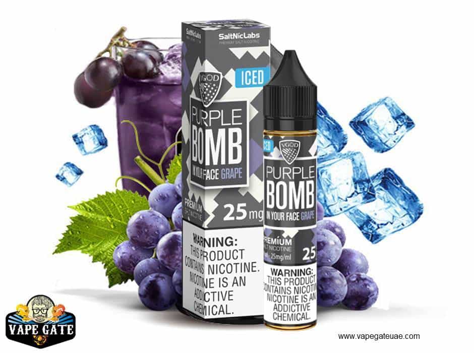 VGOD Iced Purple Bomb Salt Nic here abu dhabi with discounted price