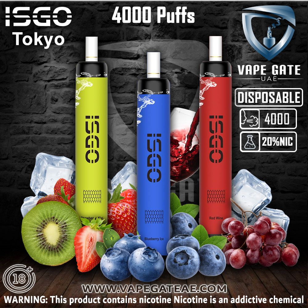 ISGO TOKYO 4000 PUFFS DISPOSABLE | Dubai | Abu Dhabi | Same Day Delivery