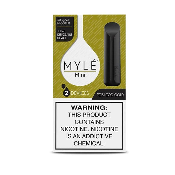 MYLE Mini Tobacco Gold Disposable Device | UAE & KSA Delivery