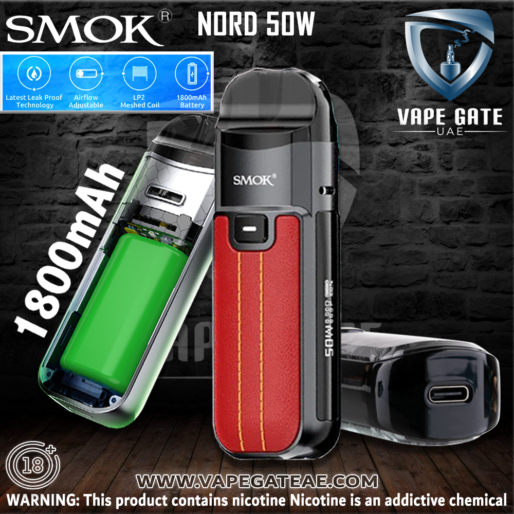 SMOK Nord 50W Kit 1800mAh | Abu Dhabi, Dubai | Vape Gate UAE