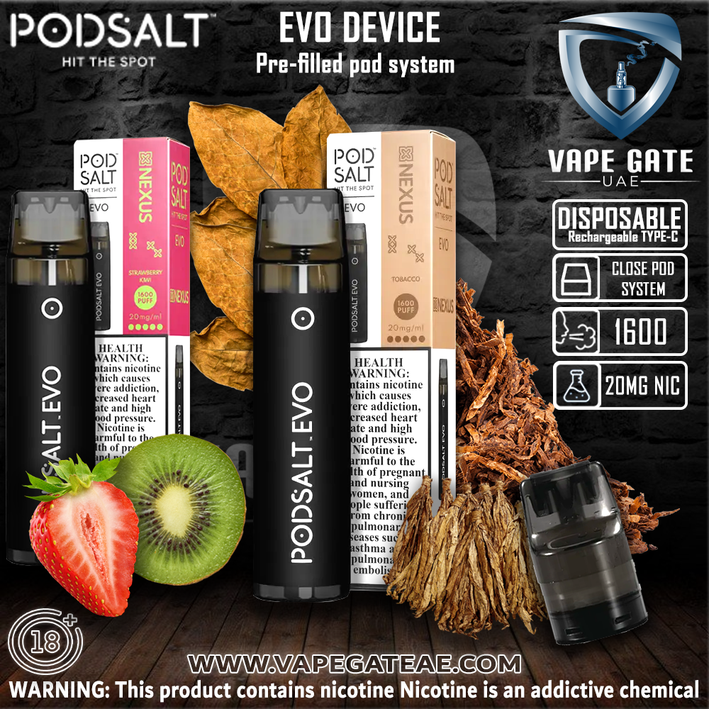 POD SALT EVO DEVICE 20MG 1600 PUFFS | Dubai | Abu Dhabi | Same Day Delivery