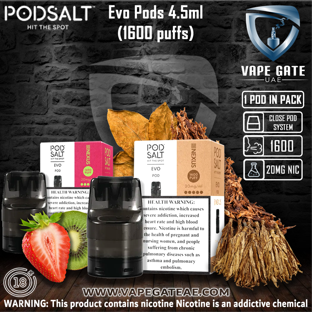 Pod Salt Evo Pods 4.5ml (1600 puffs) | Dubai | Abu Dhabi | Same Day ...