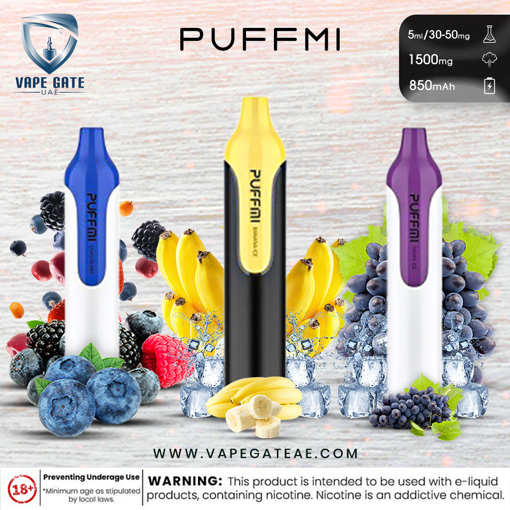 PUFFMI DISPOSABLE PEN (1500 PUFFS) | Dubai Same Day Delivery | Abu Dhabi
