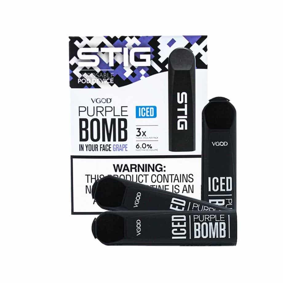 STIG Disposable Pod by VGOD ( American Version ) - Iced Purple Bomb
