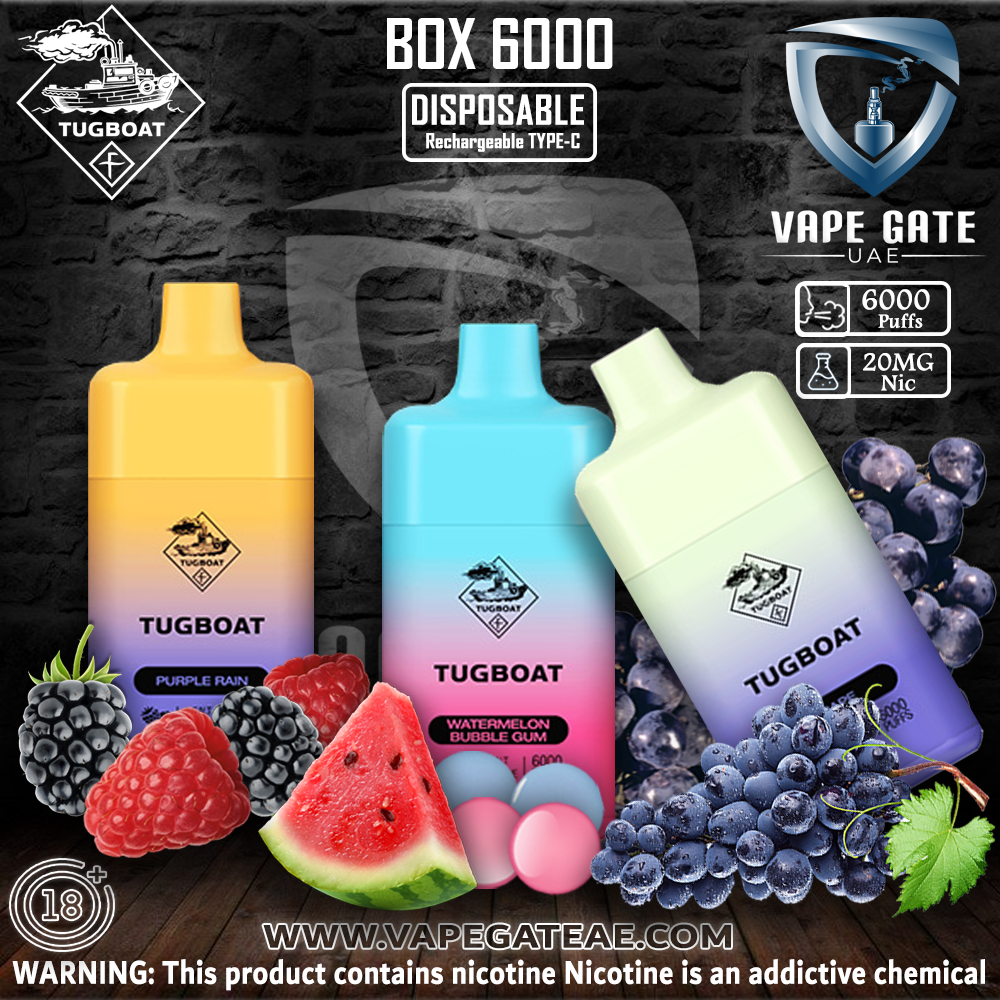 TUGBOAT - BOX Disposable Vape Device (6000 Puffs) | Dubai | Abu Dhabi ...