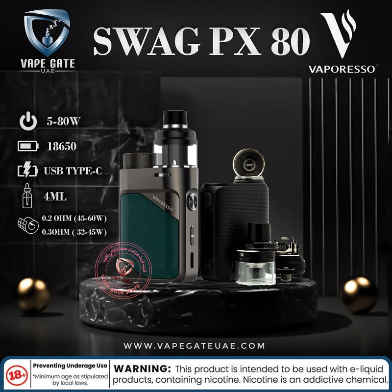 Vaporesso Swag PX80 Pod Mod Kit | Dubai & Abu Dhabi UAE | Buy Vape Oman