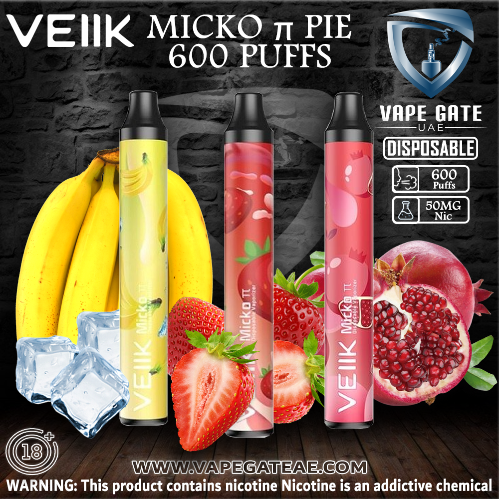 VEIIK MICKO π PIE DISPOSABLE VAPORIZER 600 PUFFS | Dubai & Abu Dhabi ...