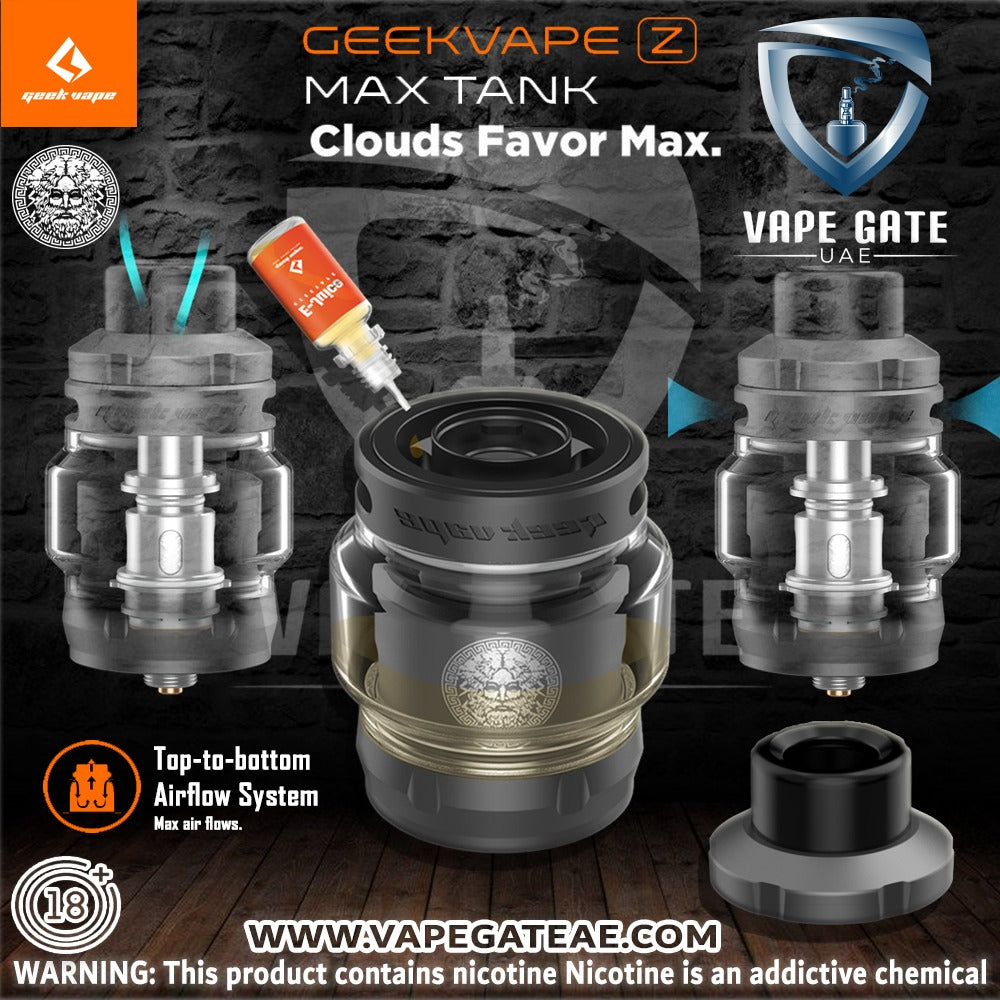 GEEK VAPE ZEUS Z MAX SUB-OHM TANK | Dubai & Abu Dhabi UAE | Vape Gate UAE
