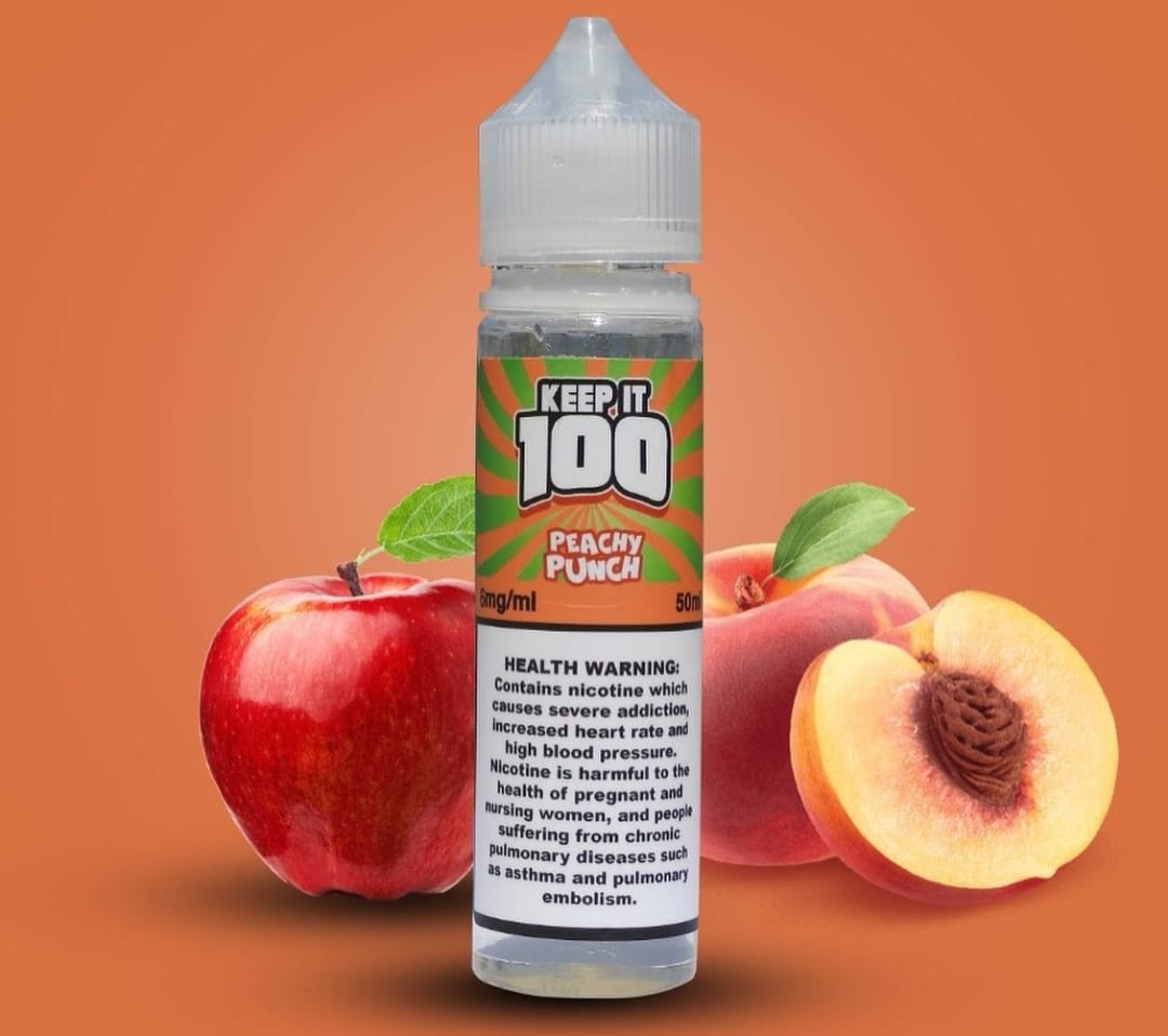 Peachy Punch E Liquid by Keep It 100 | Dubai & Abu Dhabi | Vape Gate UAE