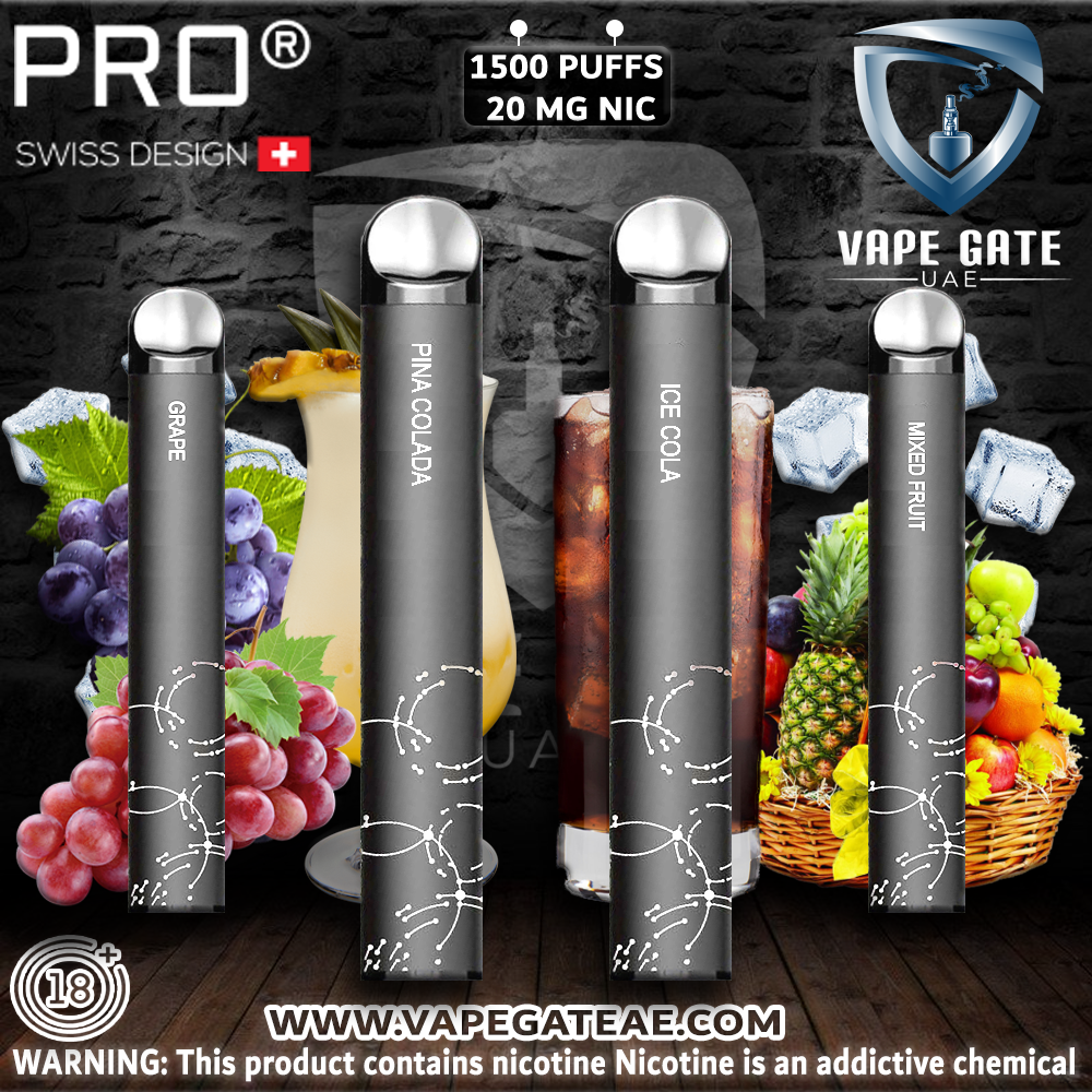 SWISS PRO Disposable Pod System 1500 Puffs | Vape Gate UAE