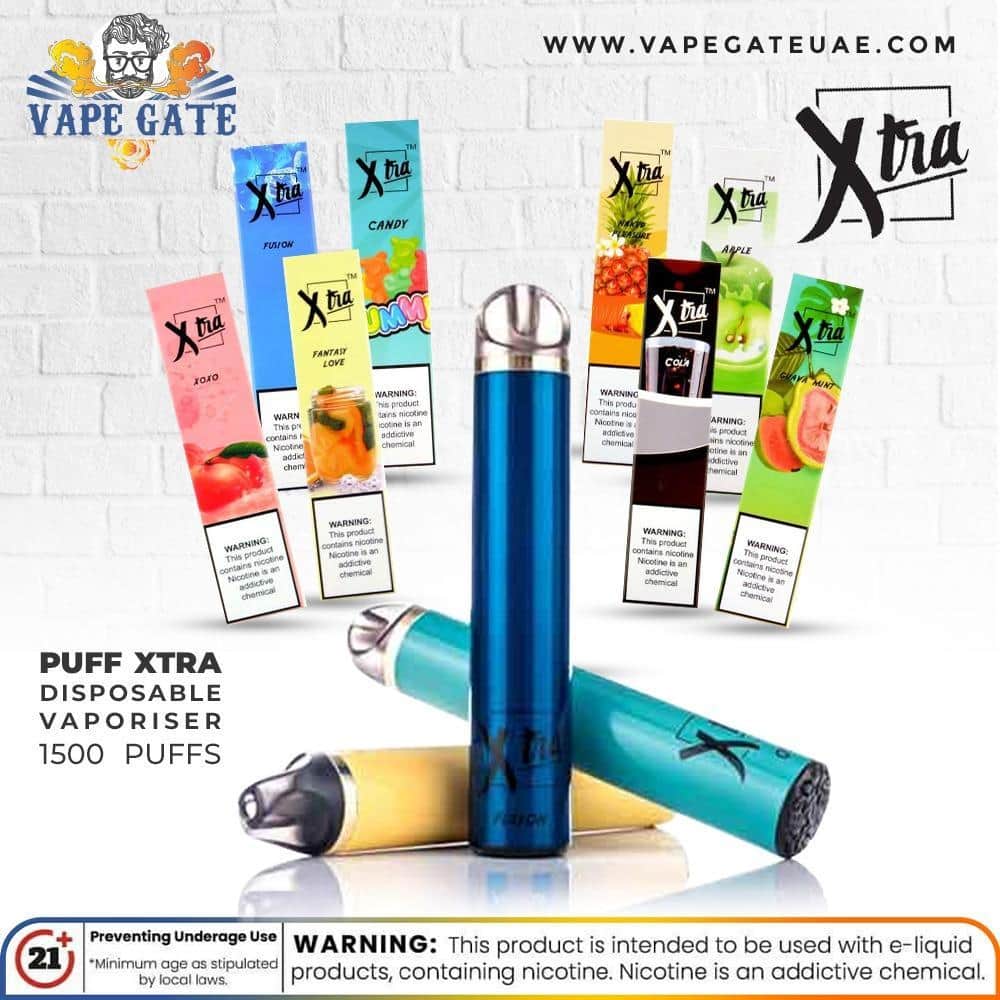 PUFF XTRA Disposable Vaporiser - 1500 puffs (0 mg) | Dubai & Abu Dhabi UAE